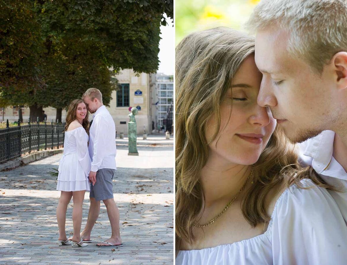 A Classy Engagement Proposal at the Luxembourg Gardens